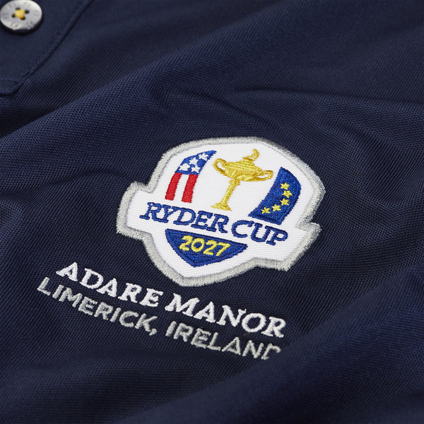 2027 Ryder Cup FootJoy Men's Navy Polo Shirt - The Official European ...