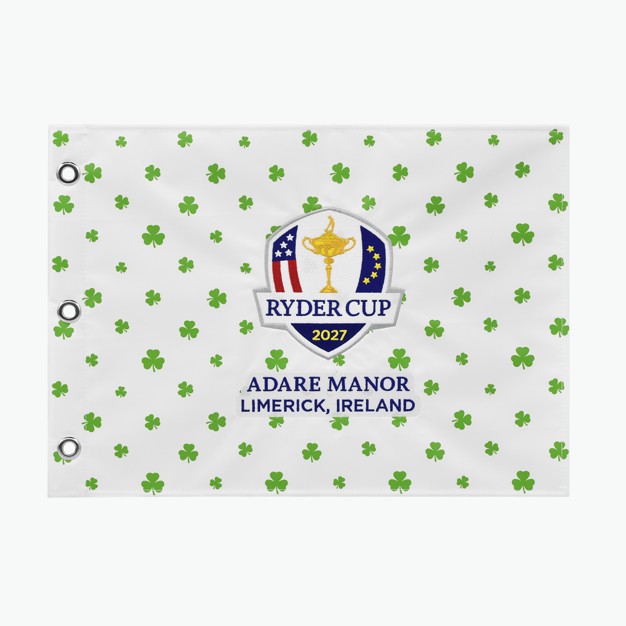 2027 Ryder Cup PRG Clover Design Pin Flag – The Official European Ryder ...
